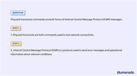 Solved Ping And Traceroute Commands Are Both Forms Of Internet Control