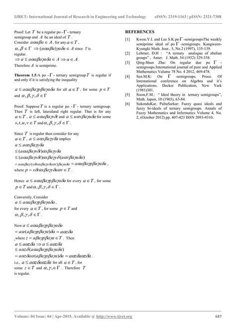 Ideals In Regular Po Ternary Semigroups Pdf