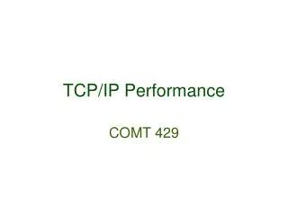 PPT TCP IP Performance PowerPoint Presentation Free Download ID 6369257