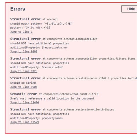 Azure Open Ai Openapi Specification 2025 03 01 Preview Has Structural Error Microsoft Qanda