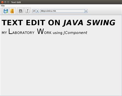 Github Blrb Textedit Textedit On Java Swing For Laboratory Work
