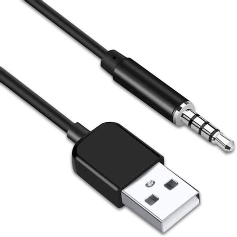 Coomoors Usb To 35mm Jack Audio Adapter Male Aux Audio Jack To Usb 20 Male Charge