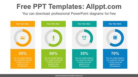 Colorful Donuts Charts PowerPoint Diagram Template Slidesgo Templates