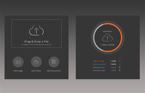FIle Upload UI Concept On Behance
