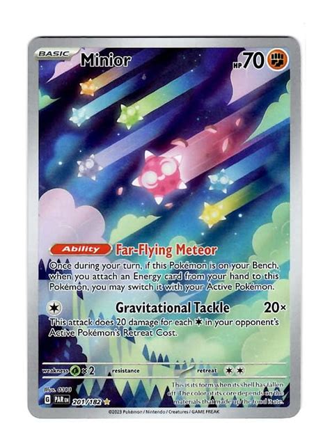 Pokemon Minior 201182 Paradox Rift Illustration Rare