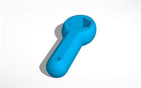 3d Design Key Round Shape Tinkercad