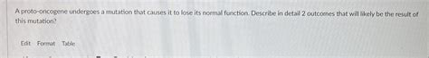 Solved A Proto Oncogene Undergoes A Mutation That Causes It