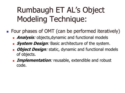 Object Oriented Methodologies Ppt