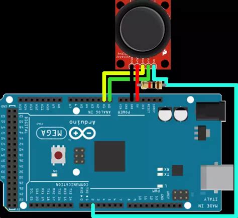 how to setup a joystick on arduino mega