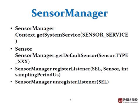 Android Sensor Manager Pptx Operating Systems Computer Software And Applications