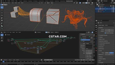 Blender 4 0中的节点工具示例节点文件工程 Cgtar Cg艺站