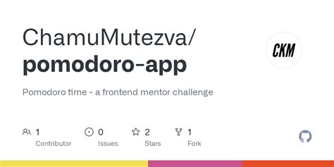 GitHub ChamuMutezva Pomodoro App Pomodoro Time A Frontend Mentor