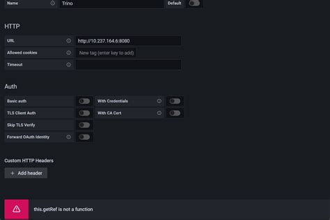 Can Not Connect To Data Source · Issue 38 · Trinodbgrafana Trino · Github