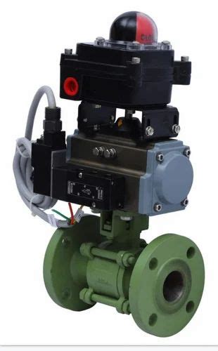 Pneumatic Actuator Operated Ball Valve With Limit Switch Nd Solenoid Valve For Industrial
