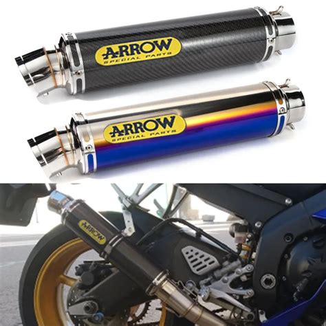 Sistema De Escape Arrow Para Motocicleta Silenciador De Fibra De