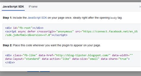 How To Adding Facebook Like Button On Blogger S Each Post Blog Tipster