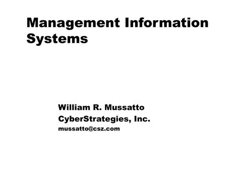 Ppt Management Information Systems Powerpoint Presentation Free Download Id4285341