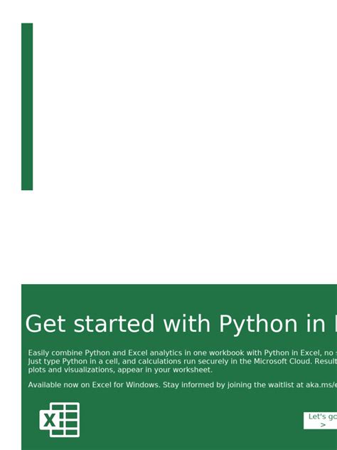 Python And Excel Integration Guide Pdf Microsoft Excel Python