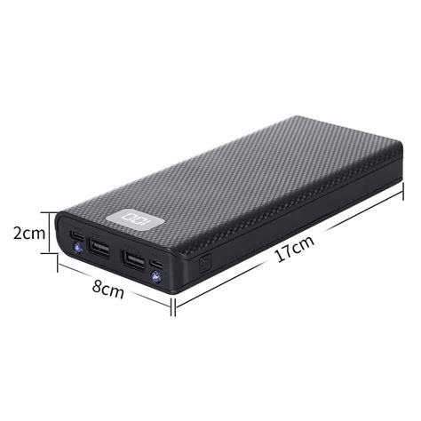Casing Powerbank Port Input Type C Micro Usb Diy Power Bank Case Usb Type C X Port