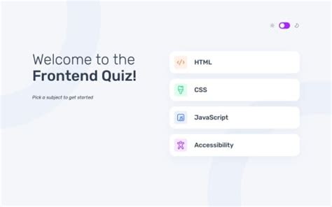 Frontend Mentor Frontend Quiz Built With React Typescript Coding