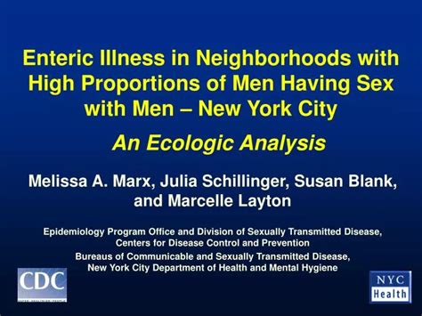 Ppt Enteric Illness In Neighborhoods With High Proportions Of Men