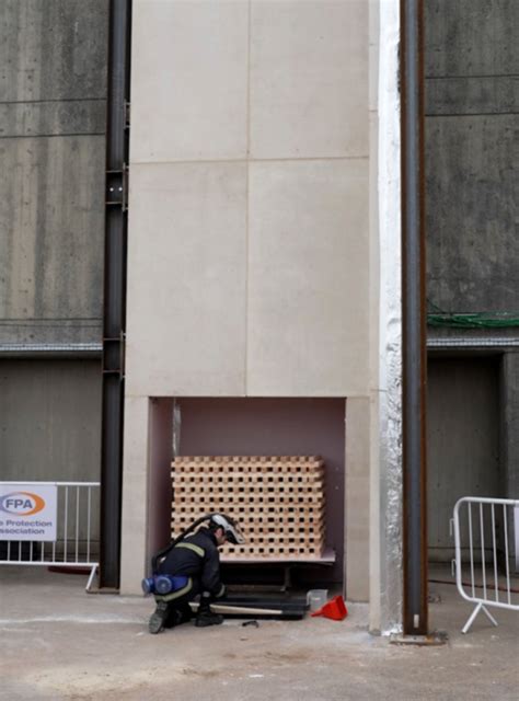 Mpa Precast Successfully Completes Bs 8414 Fire Test At The Fpas Cladding Test Rigs Means Of