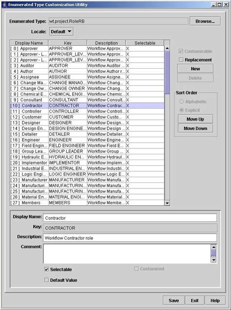The Enumerated Type Customization Utility