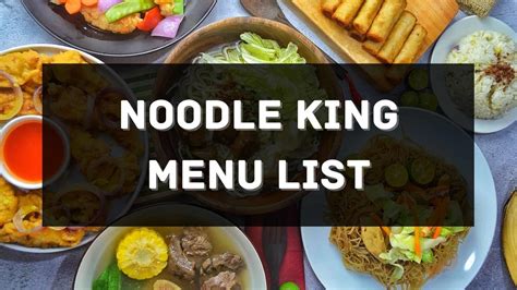 World Noodle Menu At Jessica Dell Blog
