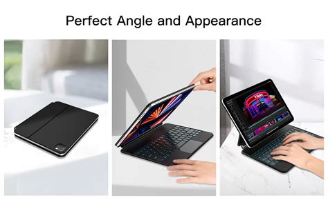 Capa De Teclado Estilo Mágico Para Ipad Pro 11 Polegadas E Ipad Air 11 Polegadas Capa Com