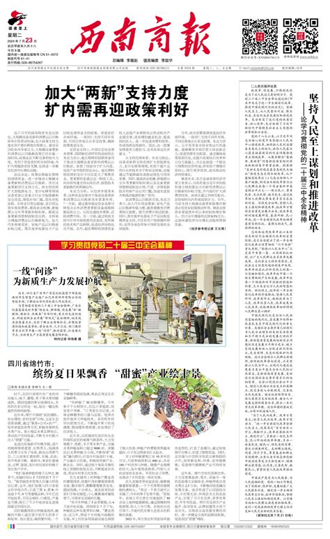 加大“两新”支持力度 扩内需再迎政策利好 西南商报
