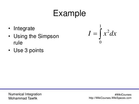 Numerical Integration