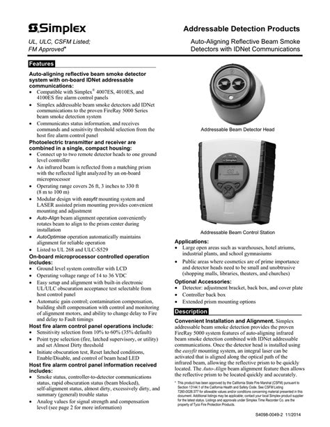 Simplex Addressable Smoke Detector Wiring Diagram Circuit Diagram