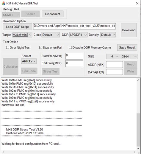 Imxmscale Ddr Tool Hanging Nxp Community