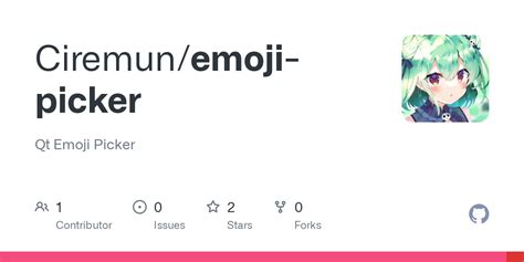 Github Ciremunemoji Picker Qt Emoji Picker