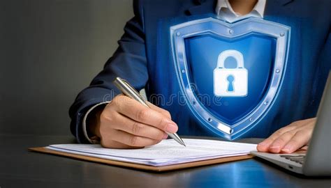 Privacy And Confidentiality Featuring Symbols Like A Padlock Shield And Confidential