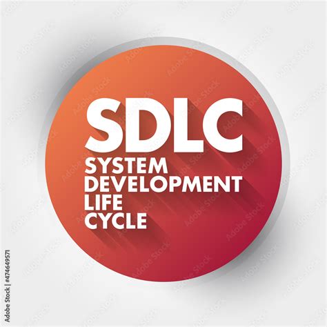 Sdlc System Development Life Cycle Acronym Business Concept