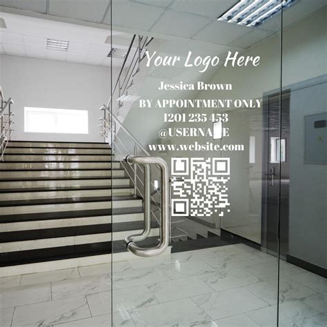 Personalized Business Window Decal Custom Door Lettering Sign Etsy