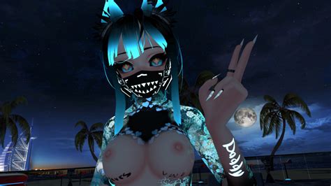Rule 34 1girls Awonsfw Black Eyes Black Hair Blue Eyes Blue Hair Breasts Camera View Cat Ears