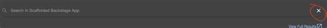 🐛 Bug Report Ux On Search Pop Up The X Button On The Corner Is Not Working · Issue 15717