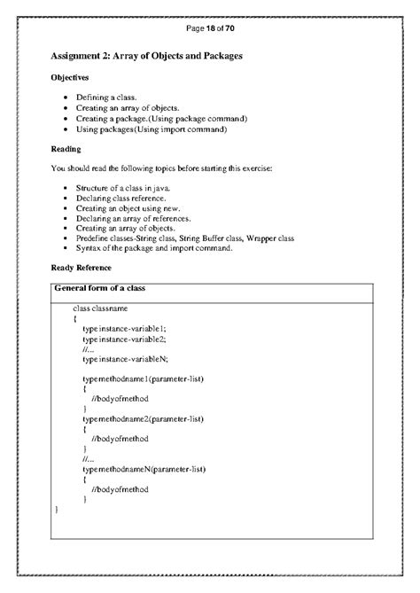 Java Labbook Assignments On Arrays Inheritance Exceptions And Gui