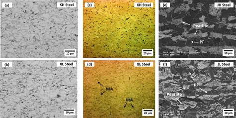 Optical Micrographs L S Plane Of The Ac Xh And Bd Xl Steel