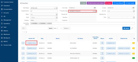 Steps To Generate A Purchase Invoice From A Payment Request