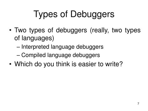 Ppt Debuggers Analysis Tools And Profilers Powerpoint Presentation