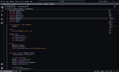 shrishama r shetty on linkedin this c code defines a simple calculator application using the qt…