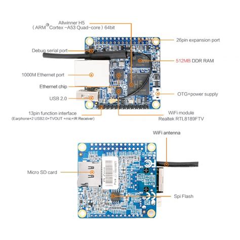 Orange Pi Zero Plus Komputer Z Procesorem Allwinner H5 Sklep Kamami