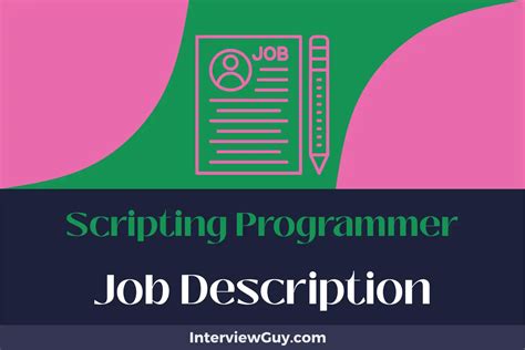 Scripting Programmer Job Description Updated For 2025