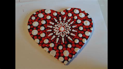 Рисуване на Точкова мандала Сърце Youtube