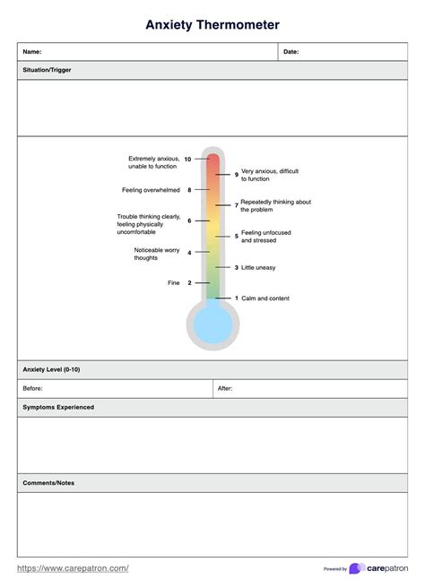 Feelings Thermometer And Example Free Pdf Download