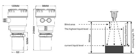 Non Contact Ultrasonic Transmitter Ultrasonic Level Sensor Liquid Fuel Comwintop