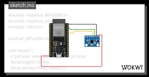 Gyro Sensor MySkill Wokwi ESP32 STM32 Arduino Simulator